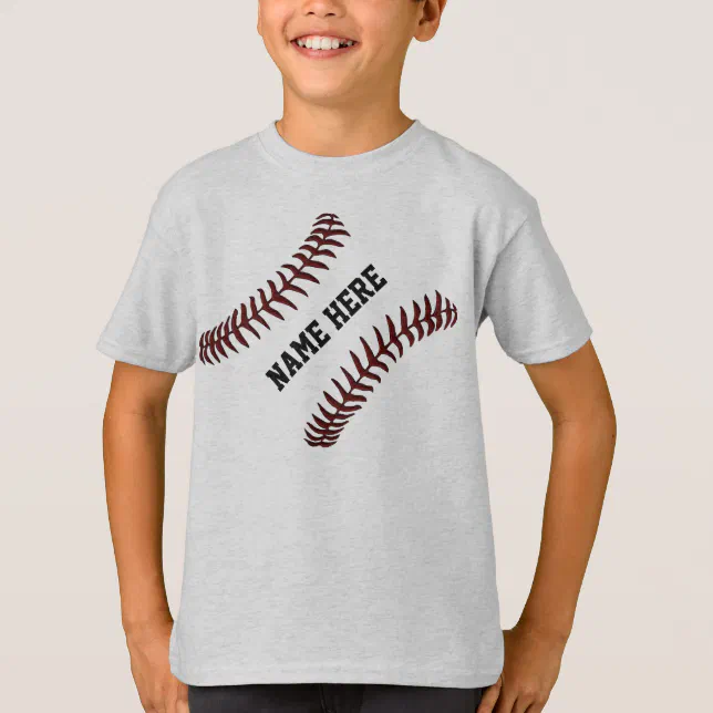 Personalized Baseball Shirts for Kids | Zazzle
