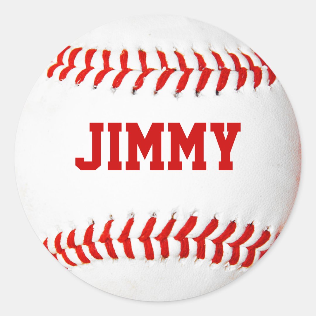 Personalized Baseball Stickers | Zazzle