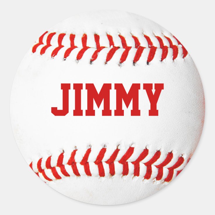 Personalized Baseball Stickers | Zazzle