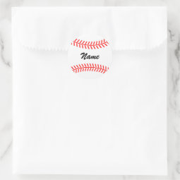 Personalized baseball stickers | ball with name | Zazzle