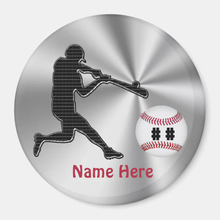 Personalized Baseball Team Gift Ideas for Kids Magnet | Zazzle