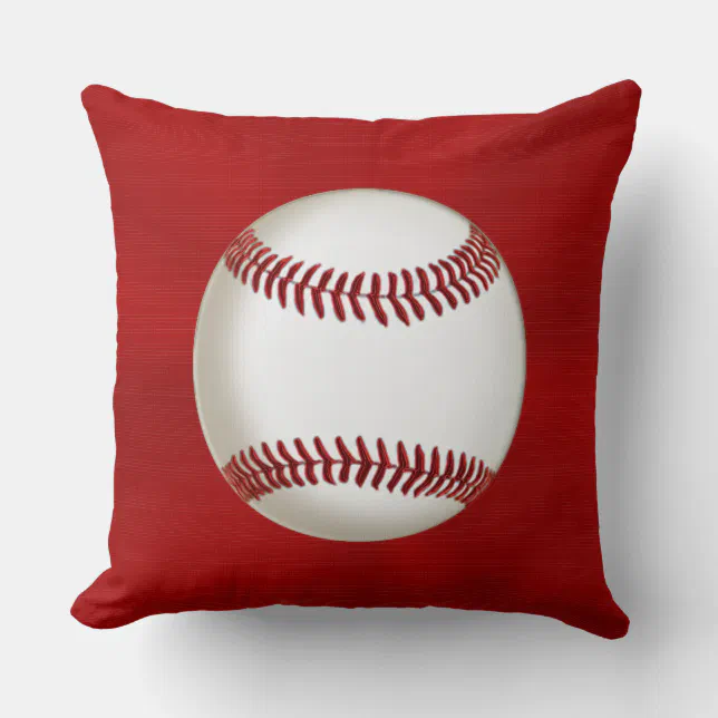 Personalized Baseball Throw Pillows with YOUR TEXT | Zazzle