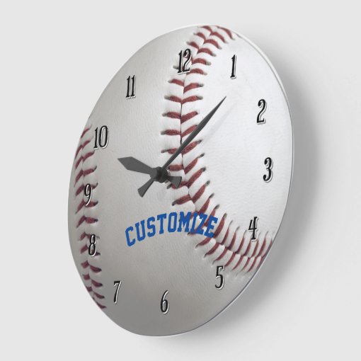 Personalized Baseball Wall Clock | Zazzle
