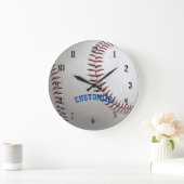 Personalized Baseball Wall Clock | Zazzle
