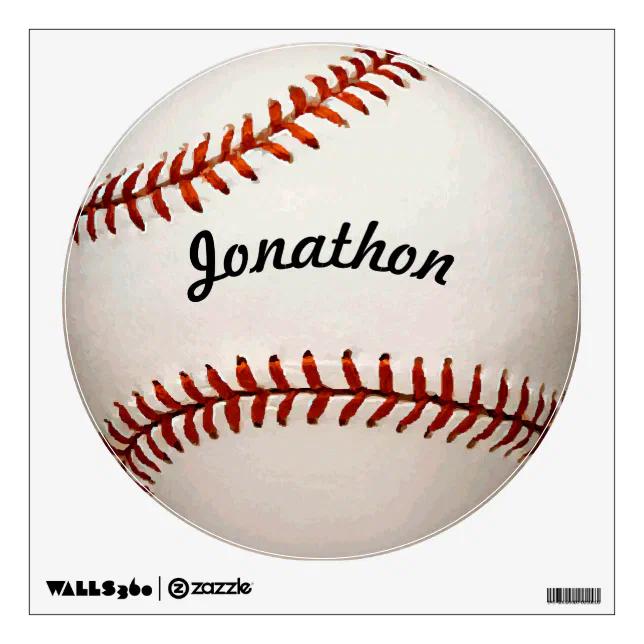 Personalized Baseball Wall Decal | Zazzle