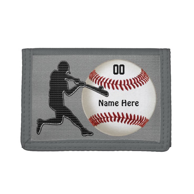 Personalized Baseball Wallets for Guys | Zazzle