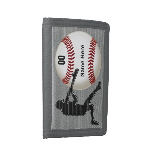 Personalized Baseball Wallets for Guys | Zazzle
