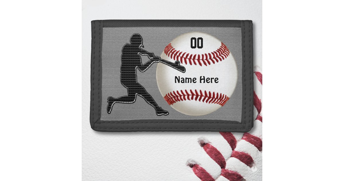 Personalized Baseball Wallets for Guys | Zazzle