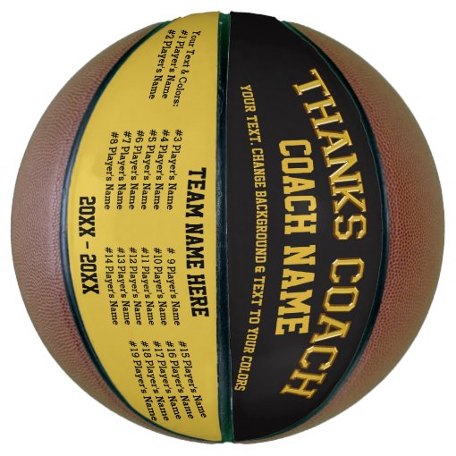 Personalized Basketball, All Players, Coach Names Basketball | Zazzle