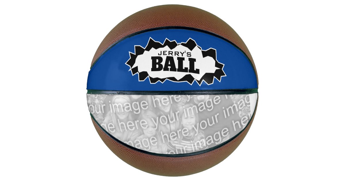 Personalized basketball ball with custom photo | Zazzle
