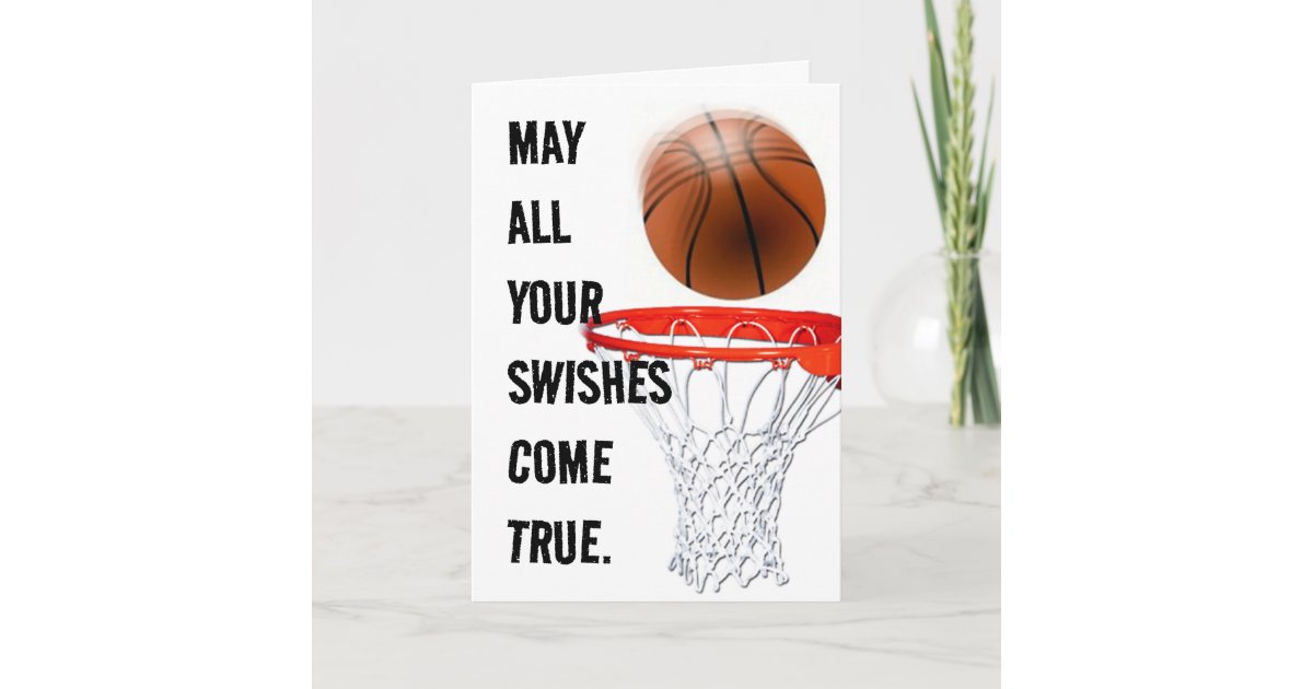 Personalized Basketball Birthday Card | Zazzle