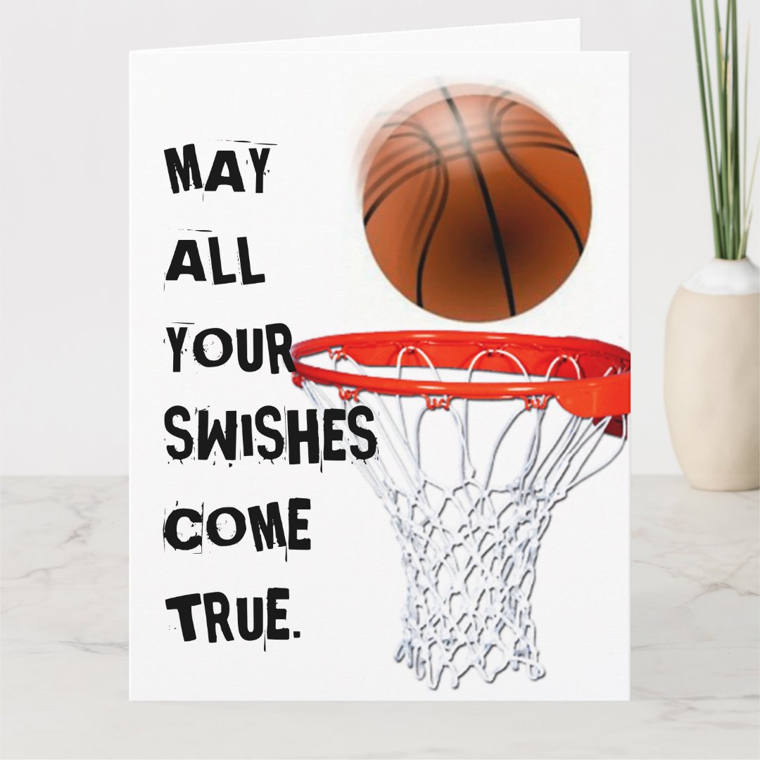 Personalized Basketball Birthday Card | Zazzle