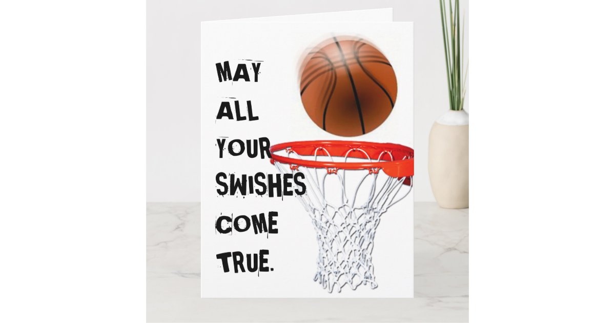 Personalized Basketball Birthday Card | Zazzle