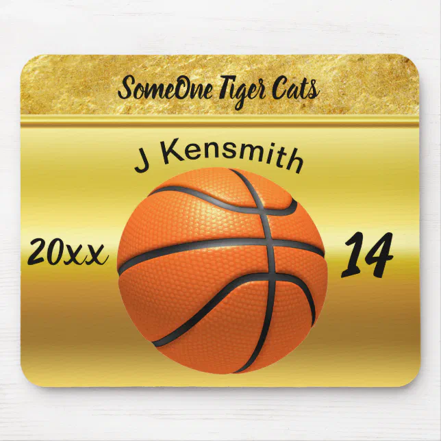 Personalized Basketball Champions League design Mouse Pad | Zazzle