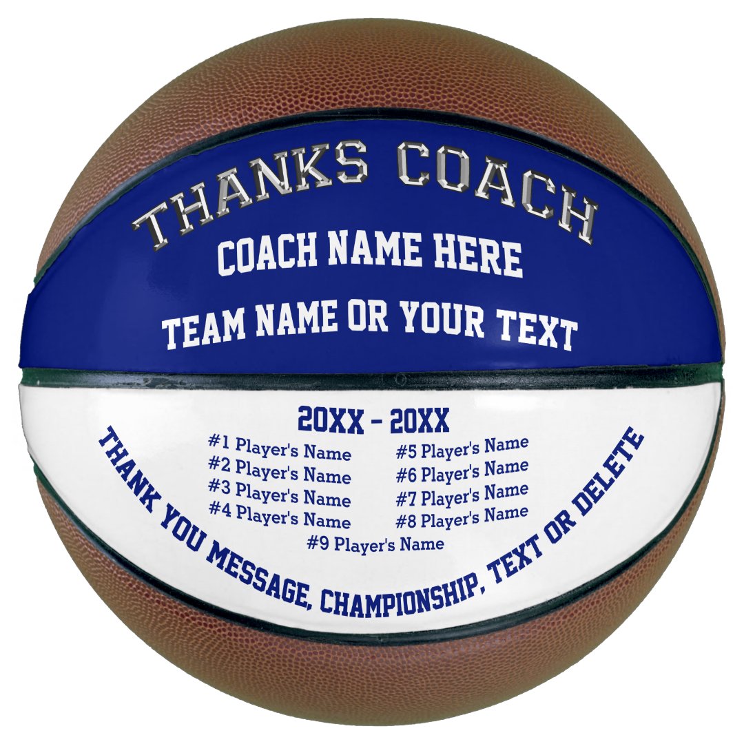Personalized Basketball Coach Appreciation Gifts | Zazzle