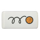 Basketball custom name eraser | Zazzle.com