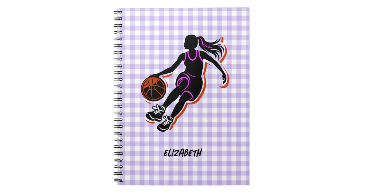 Personalized Basketball Girl Notebook | Zazzle