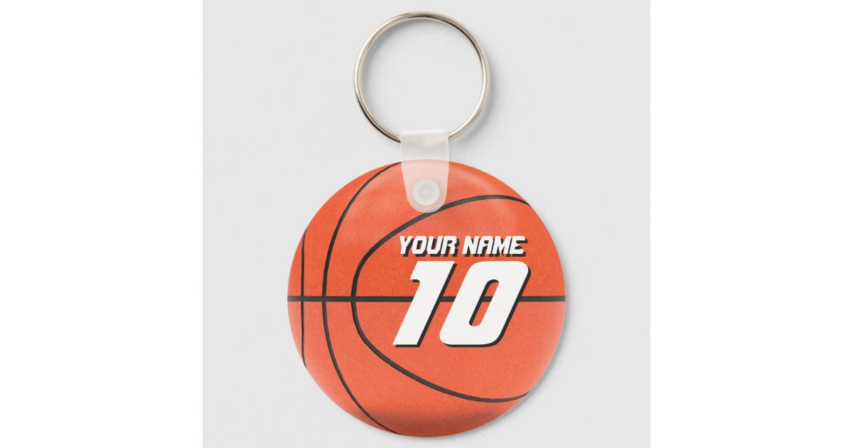 Personalized Basketball Keychain | Zazzle