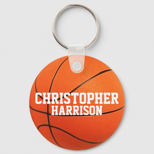 Personalized Basketball Keychain | Zazzle