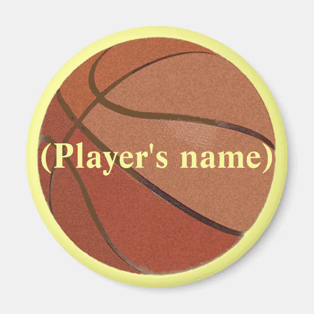 Personalized Basketball Magnet | Zazzle