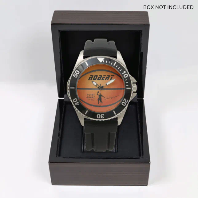 Personalized Basketball Men's Wrist Watch | Zazzle