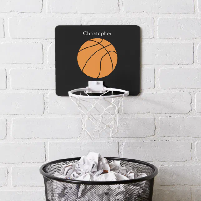 Personalized Basketball Mini Basketball Hoop | Zazzle