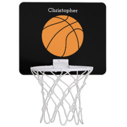 Personalized Basketball Mini Basketball Hoop | Zazzle