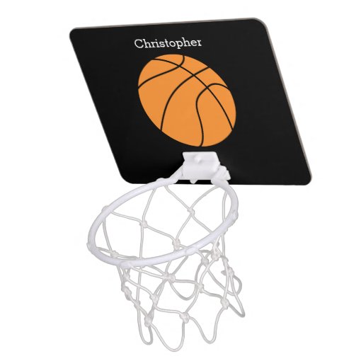 Personalized Basketball Mini Basketball Hoop | Zazzle