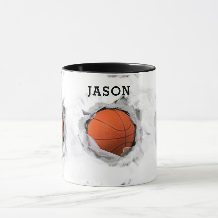 Personalized Basketball Mug | Zazzle