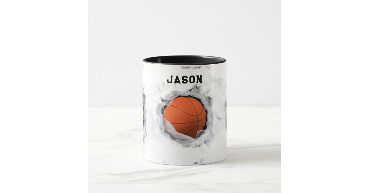 Personalized Basketball Mug | Zazzle