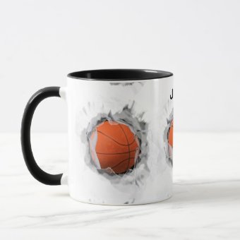 Personalized Basketball Mug | Zazzle