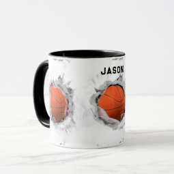 Personalized Basketball Mug | Zazzle