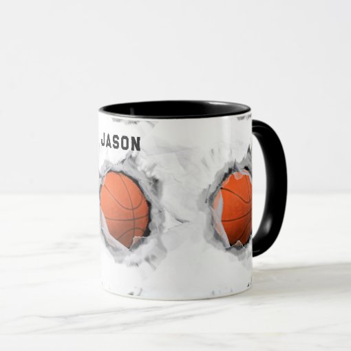 Personalized Basketball Mug | Zazzle