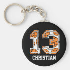 13 Ball Keychain | Zazzle.com