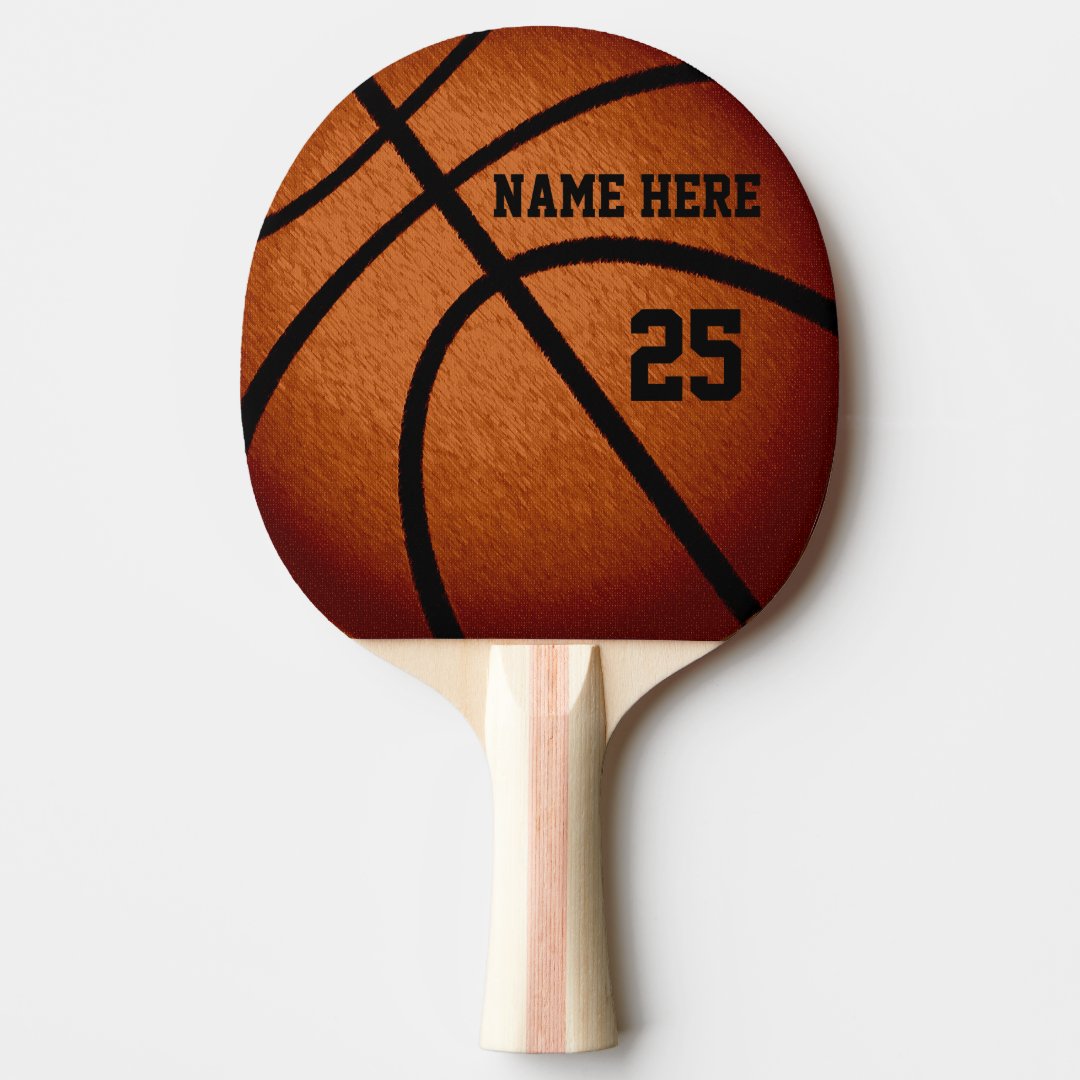 Personalized Basketball Ping Pong Paddle | Zazzle