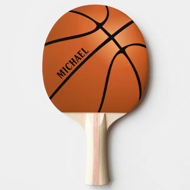 Personalized Basketball Ping Pong Paddle | Zazzle