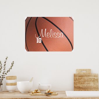 Personalized Basketball Poster | Zazzle