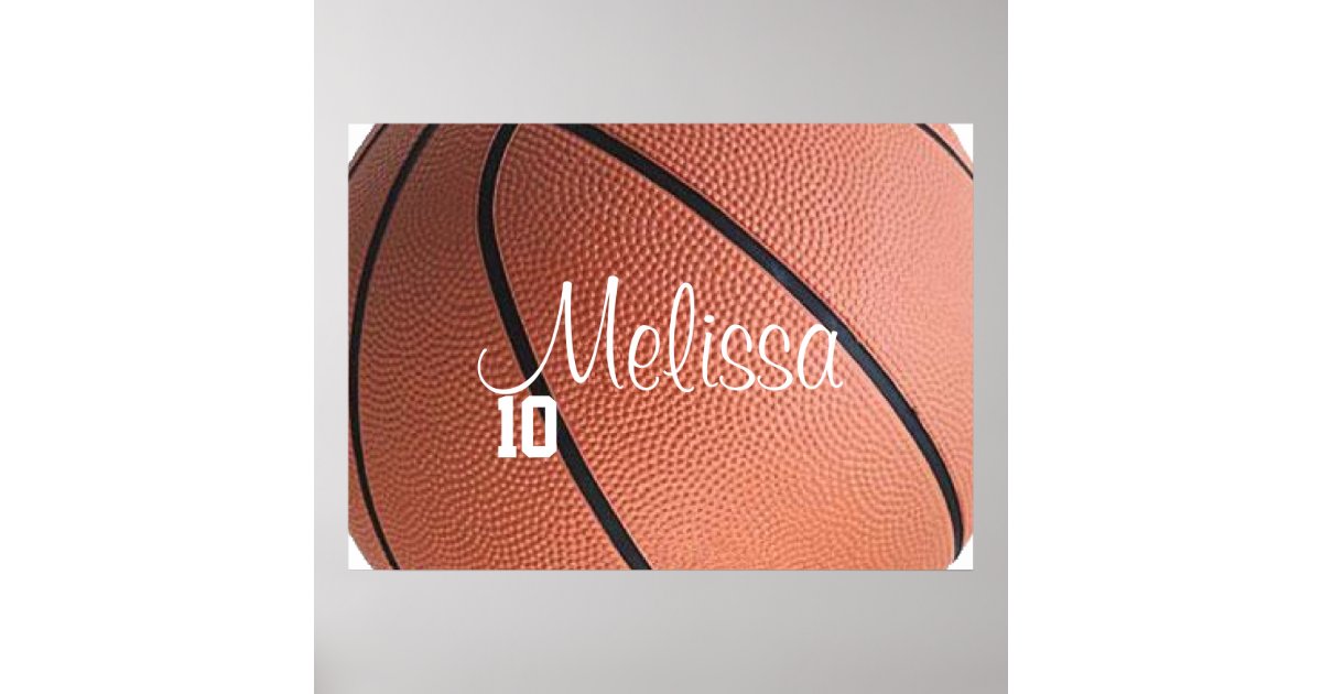 Personalized Basketball Poster | Zazzle