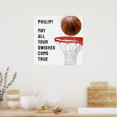 Personalized Basketball Poster | Zazzle