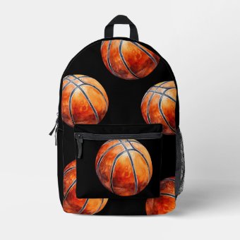 Personalized Basketball Printed Backpack | Zazzle