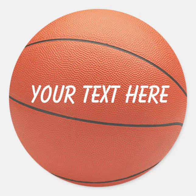 Personalized Basketball Sticker | Zazzle