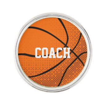Personalized Basketball Tack Lapel Pin | Zazzle
