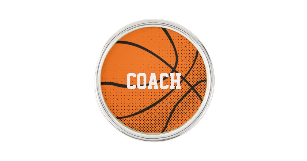 Personalized Basketball Tack Lapel Pin | Zazzle
