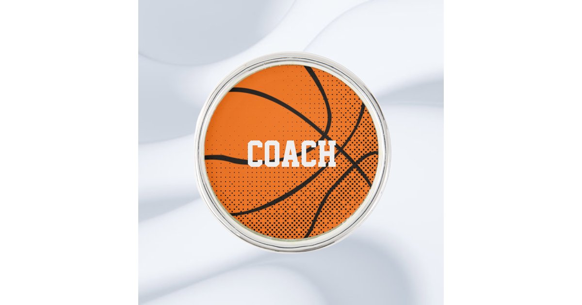 Personalized Basketball Tack Lapel Pin | Zazzle