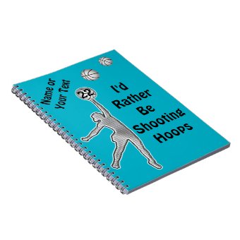 Personalized Basketball Team Gift Ideas for Girls Notebook | Zazzle