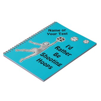 Personalized Basketball Team Gift Ideas for Girls Notebook | Zazzle