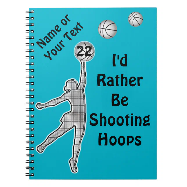 Personalized Basketball Team Gift Ideas for Girls Notebook | Zazzle
