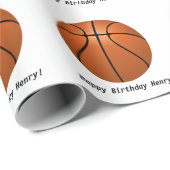Personalized Basketball Wrapping Paper | Zazzle