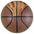 Personalized Basketballs, 3 Text Boxes, Wood Floor Basketball | Zazzle