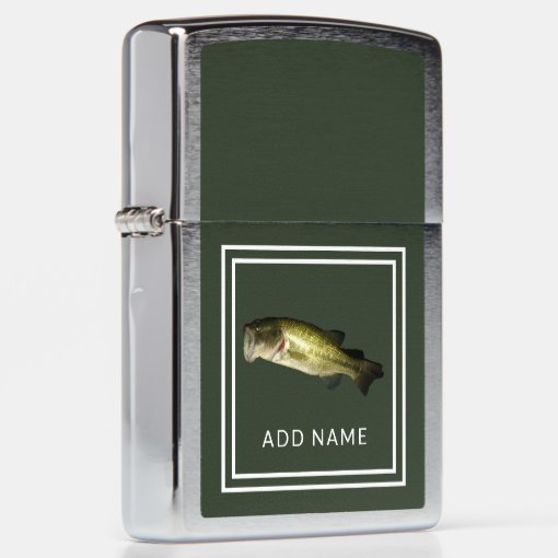 Personalized Bass Fish Zippo Lighter | Zazzle